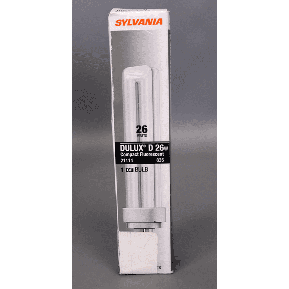 Sylvania 26W 3500K 2-Pin Double Tube Compact Fluorescent Lamp, 10000 Hours - Walmart.com
