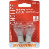 Sylvania 2357 Long-Life Miniature Bulb, 2 Pack, Compatible with ...