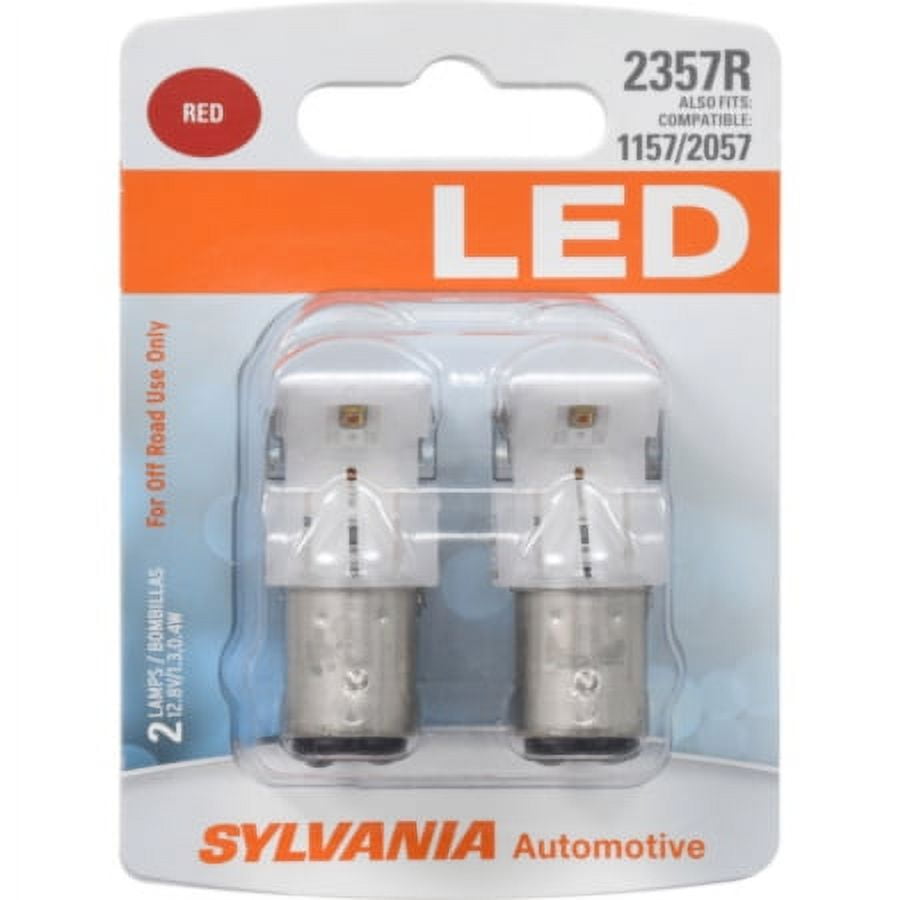 Sylvania 2357 Mini Red LED Automotive Bulb, Fits Vehicle Type, Pack of ...