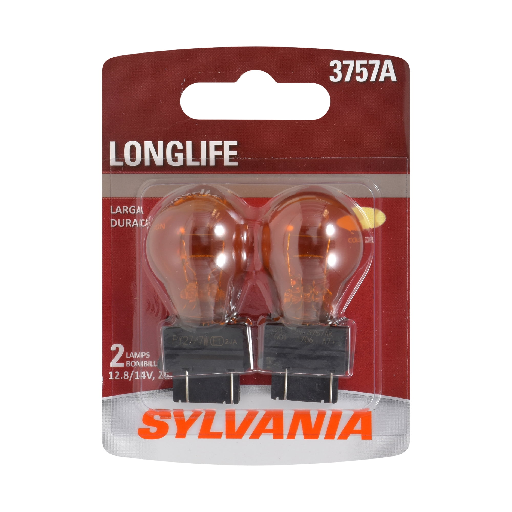 Sylvania 3757A Long Life Halogen Auto Mini Bulb, 2 pack, Compatible ...