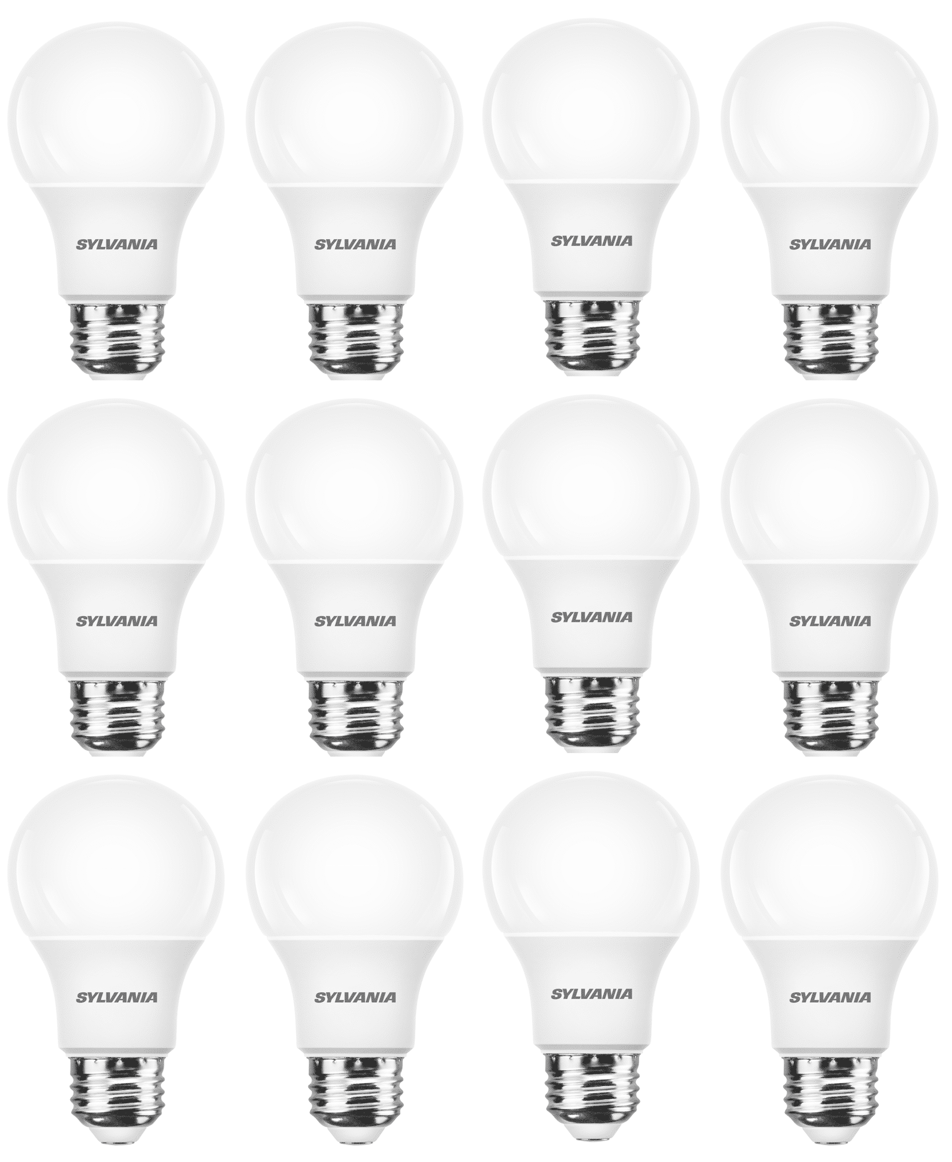 Sylvania, LED A19 Light Bulb, 4.5W 40W Equivalent, Soft White, 12 Pack ...