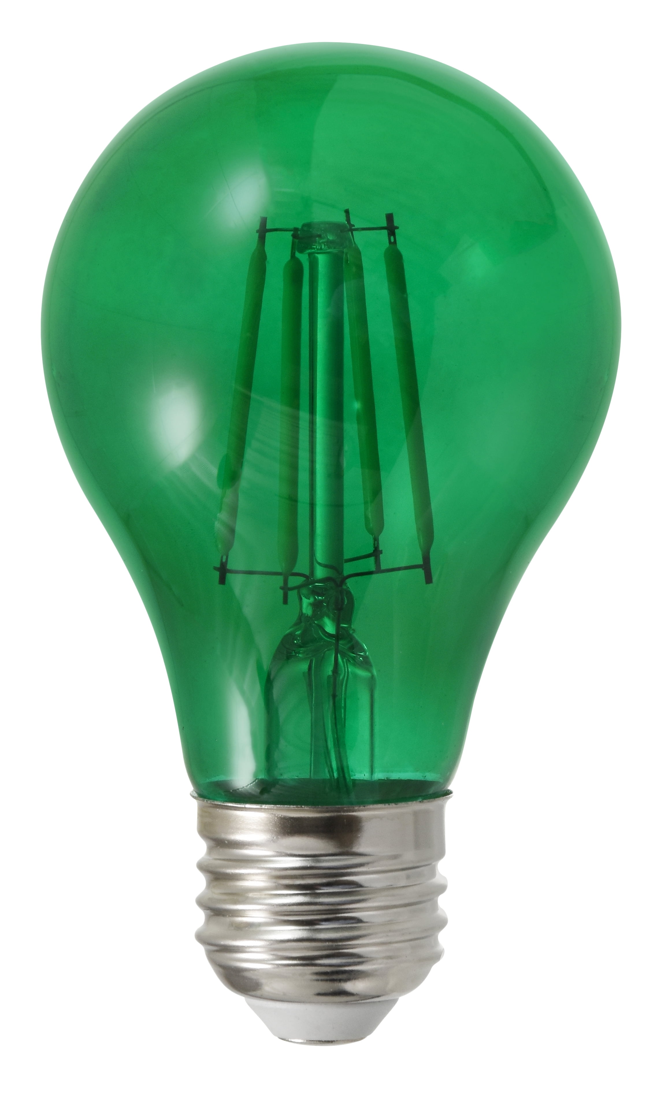 Sylvania 40303 Green Filament A19 Ultra LED Light Bulb, Colored Glass ...