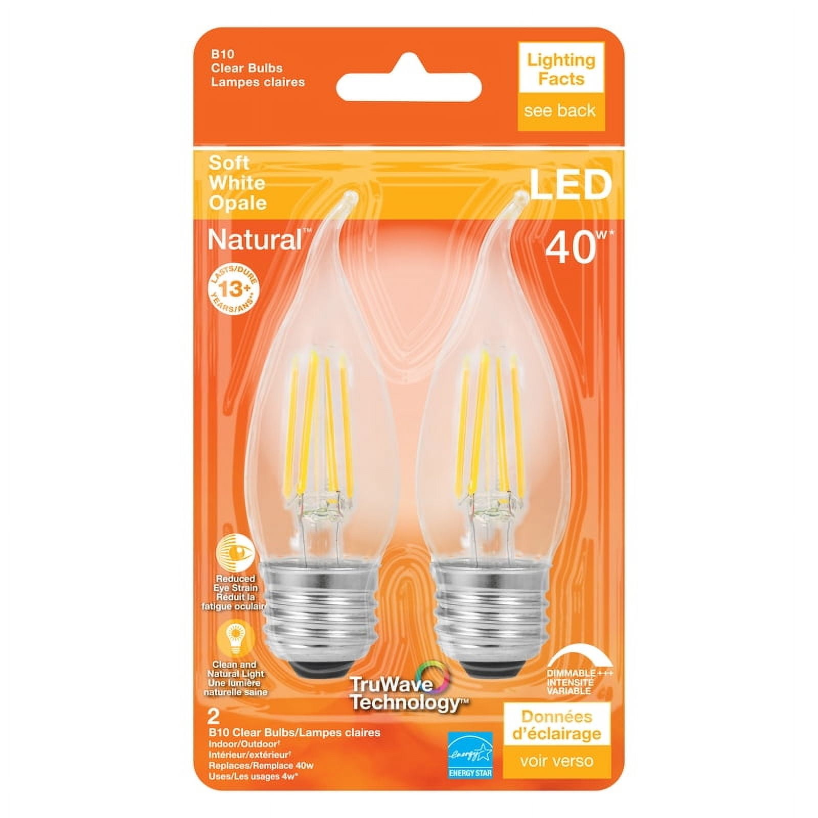 Sylvania 40756 Natural LED Light Bulbs, 4 Watts - Walmart.com