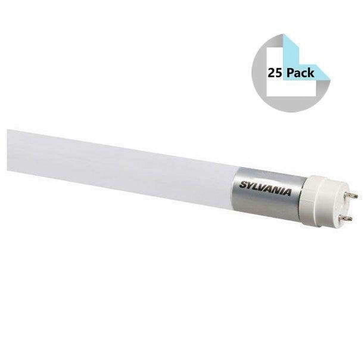 Sylvania 40971 25 pack ECO LED T8 Ballast-Free LED Tubes - 5000K, 18W ...