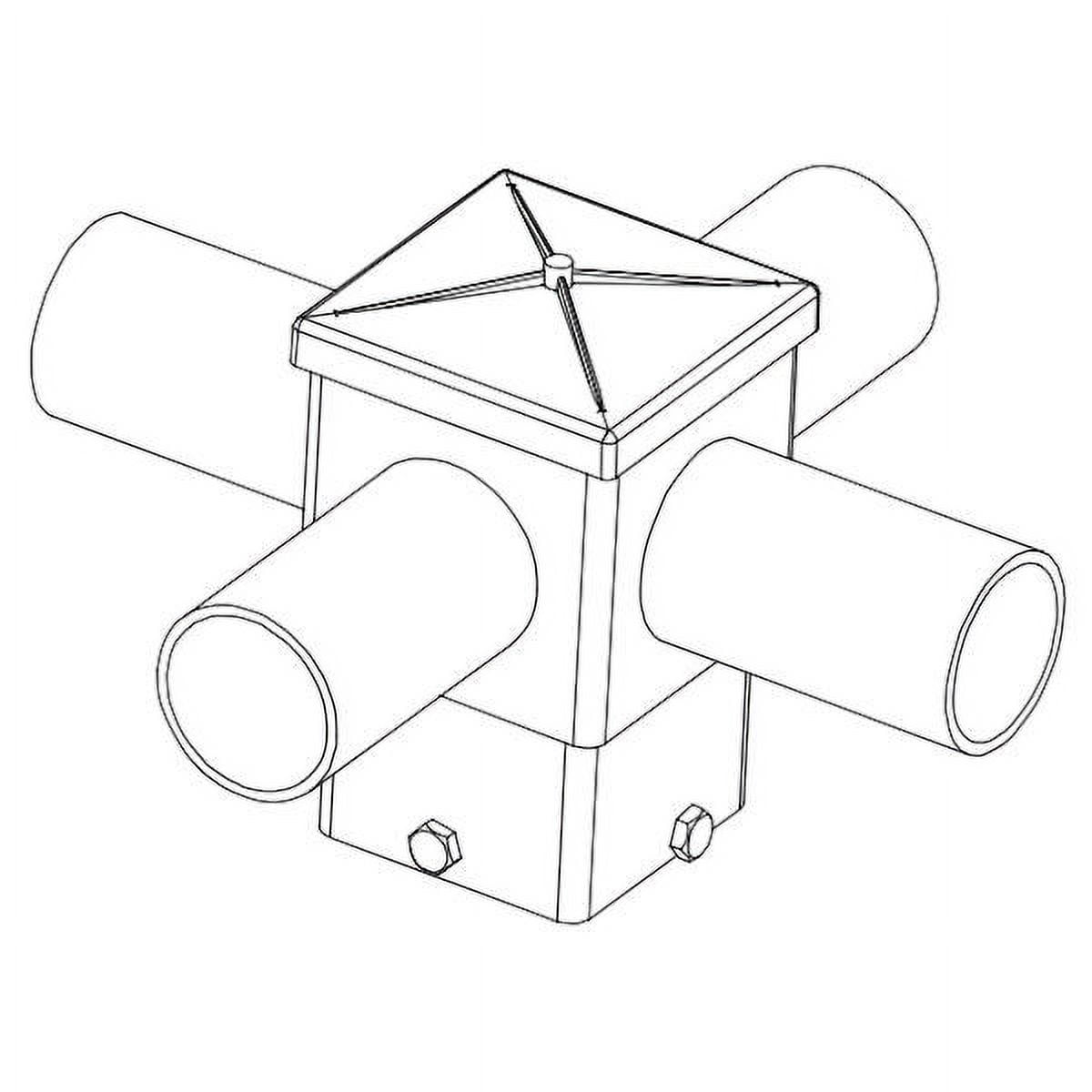 Sylvania 65113 - 5" Bronze Quad Tenon Bracket (POLESQS1A/QUADTENON/5IN ...