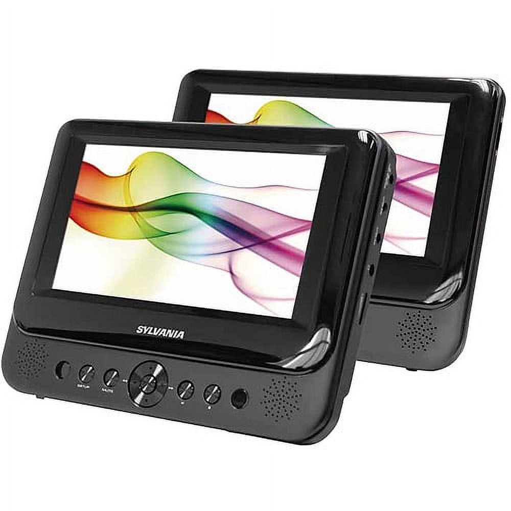 Sylvania 7" Dual Screen Portable DVD Player, SDVD8739 - Walmart.com