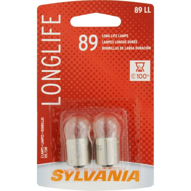 Sylvania 89 Long Life Miniature Bulb, 2 pack, Compatible with Multiple Cars - Walmart.com