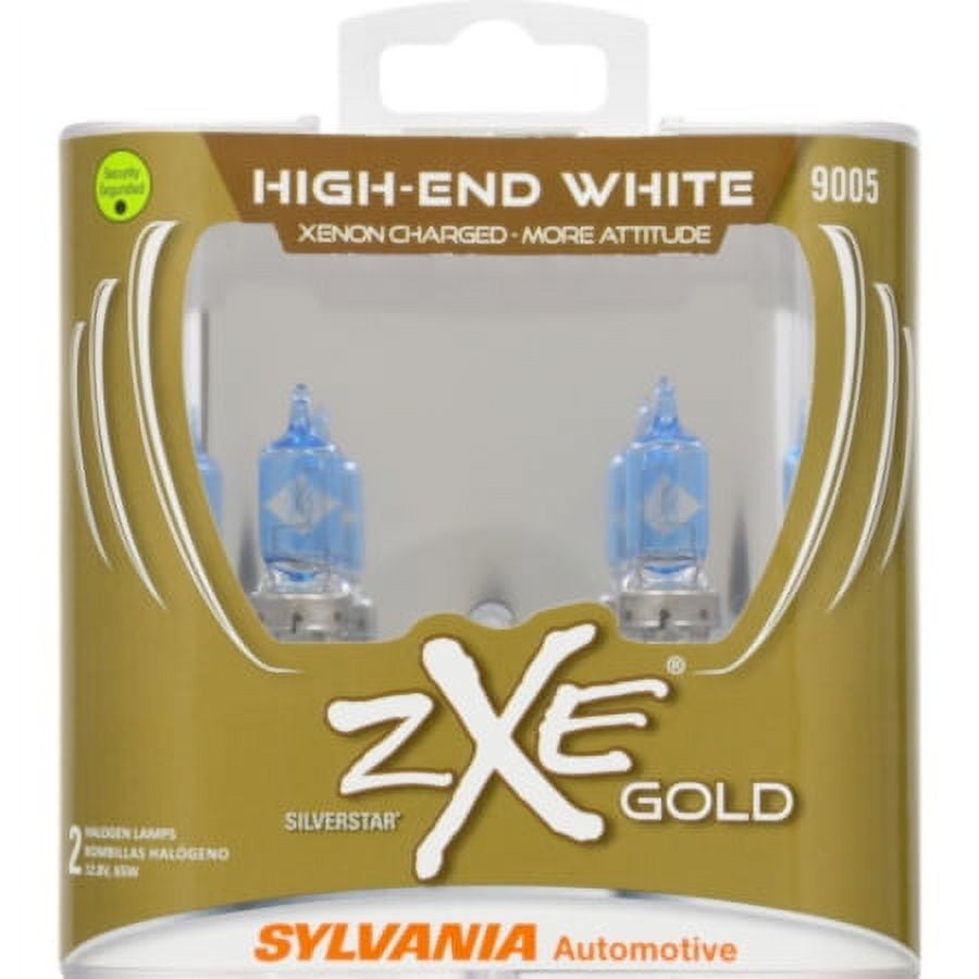 Sylvania 9005 SilverStar zXe Gold Halogen Headlight Bulb, Pack of 2 ...