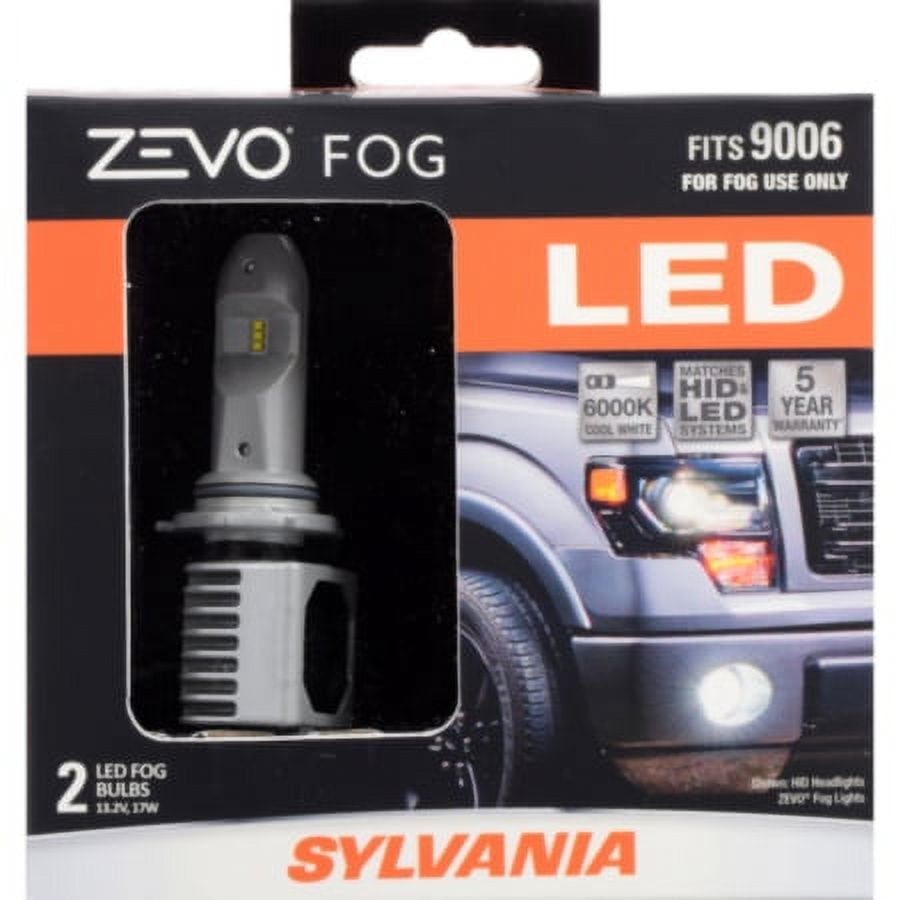 Sylvania 9006 ZEVO LED Bulb/Fog Light Bulb, 2 pack, Compatible with ...