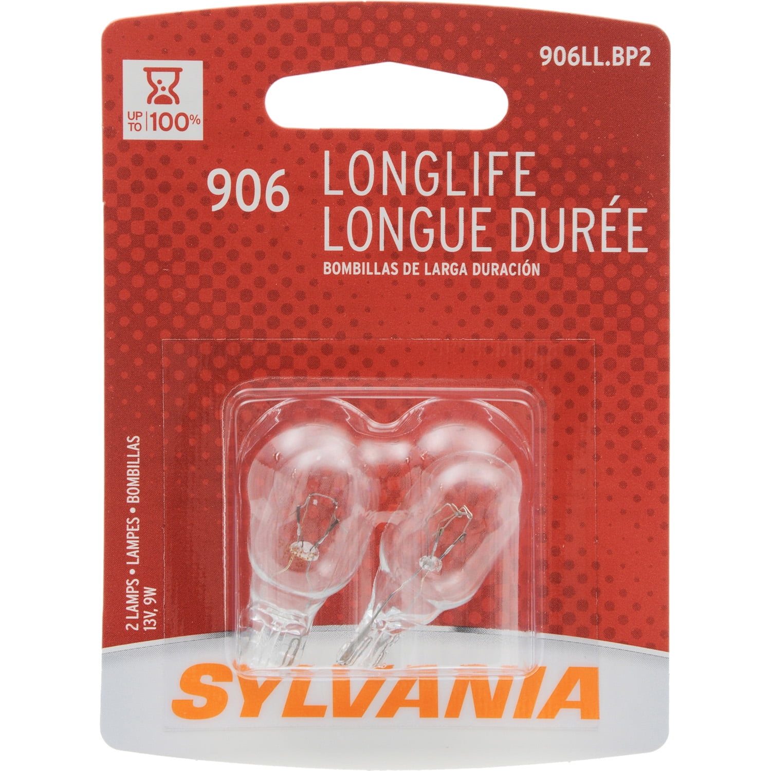 Sylvania 906 Long Life Halogen Auto Mini Bulbs, Pack of 2. - Walmart.com