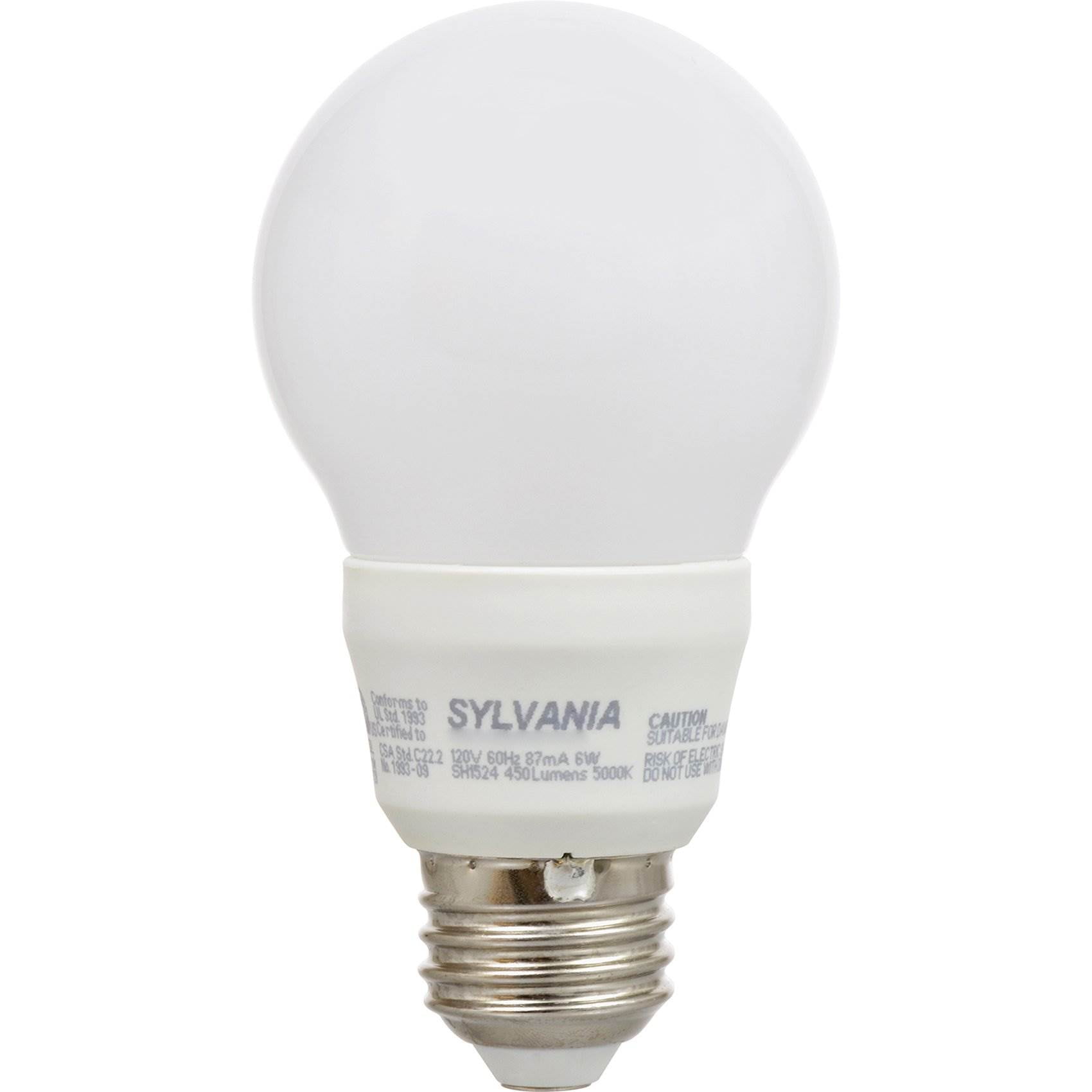 Sylvania A19 40W 120V E26 Base Non-Dimmable White Frosted LED Light ...