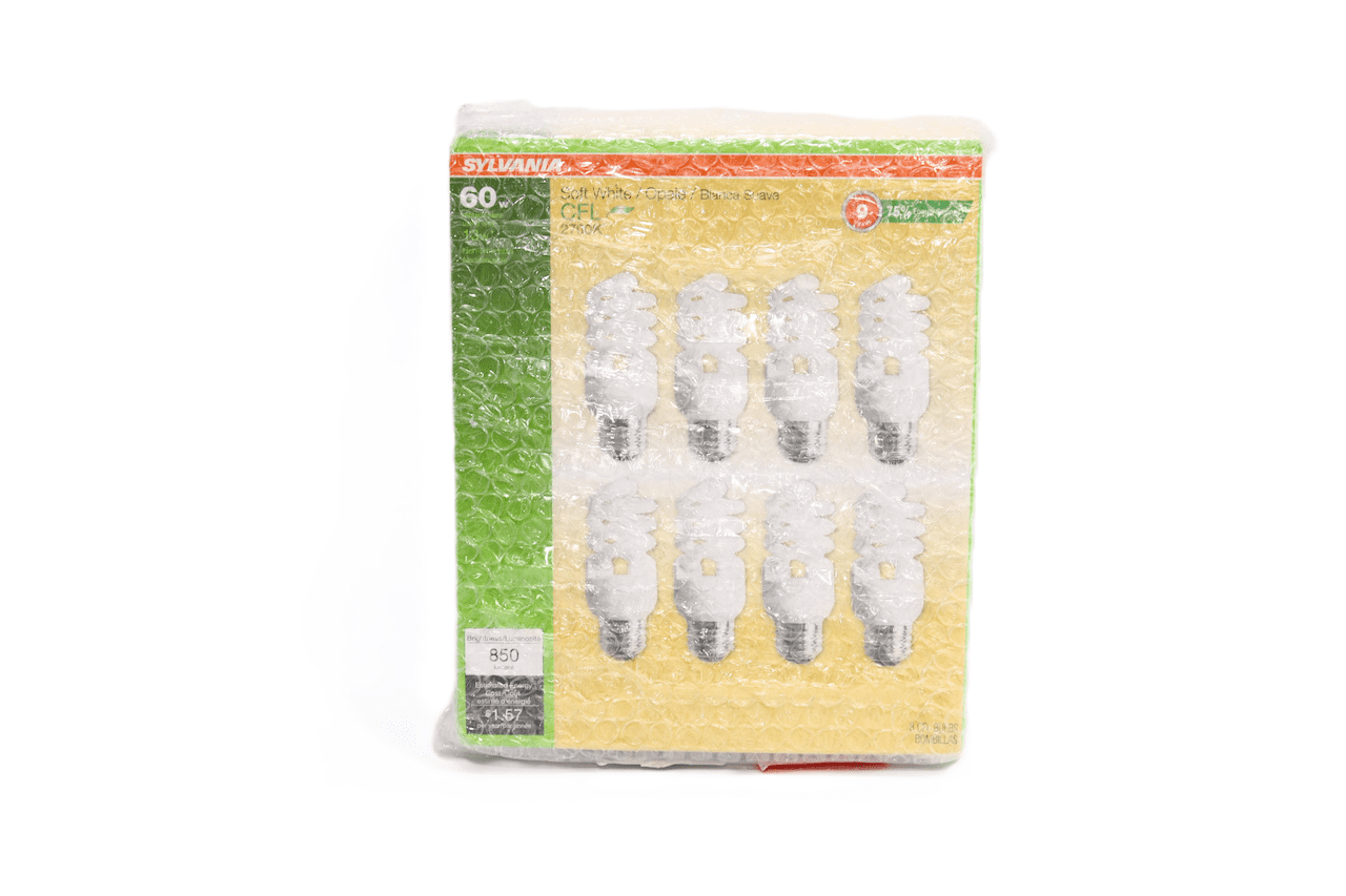 Sylvania 60W CFL T2 Twist Bulb, Energy Efficient, 850 Lumens, 2700K ...