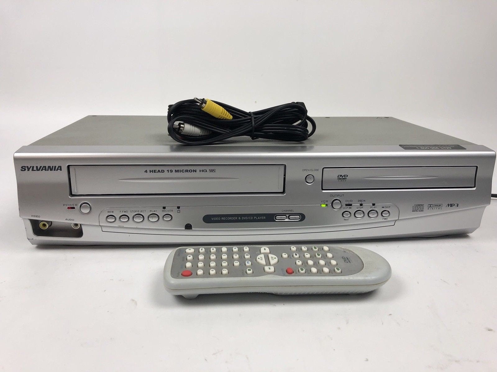 Pre-Owned Sylvania DVC845 DVD VCR Combo with Remote, A/V Cables & Hdmi Adapter - Walmart.com