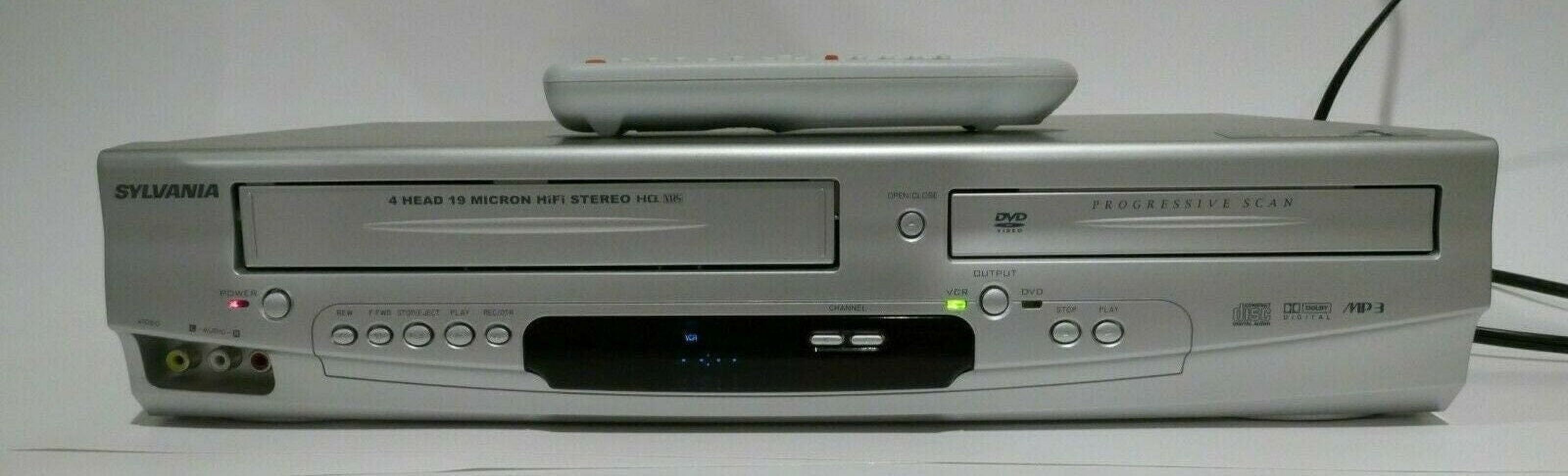 Sylvania DVC860E DVD VCR Combo Vhs Player with Remote, Cables & Hdmi ...