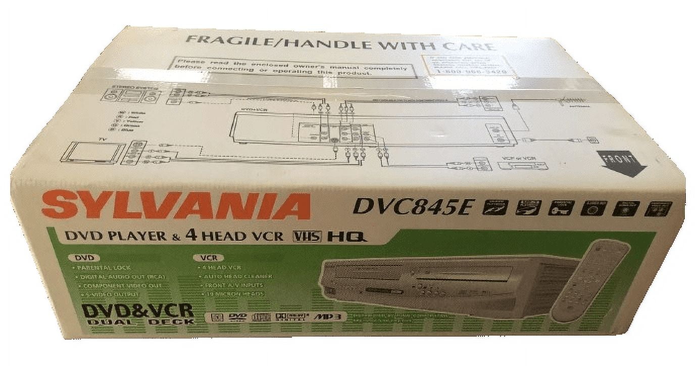 Brandclub - Sylvania Dvc845 DVD VCR Combo Dvd Player Vhs Player Combo With Hdmi Adapter (New)