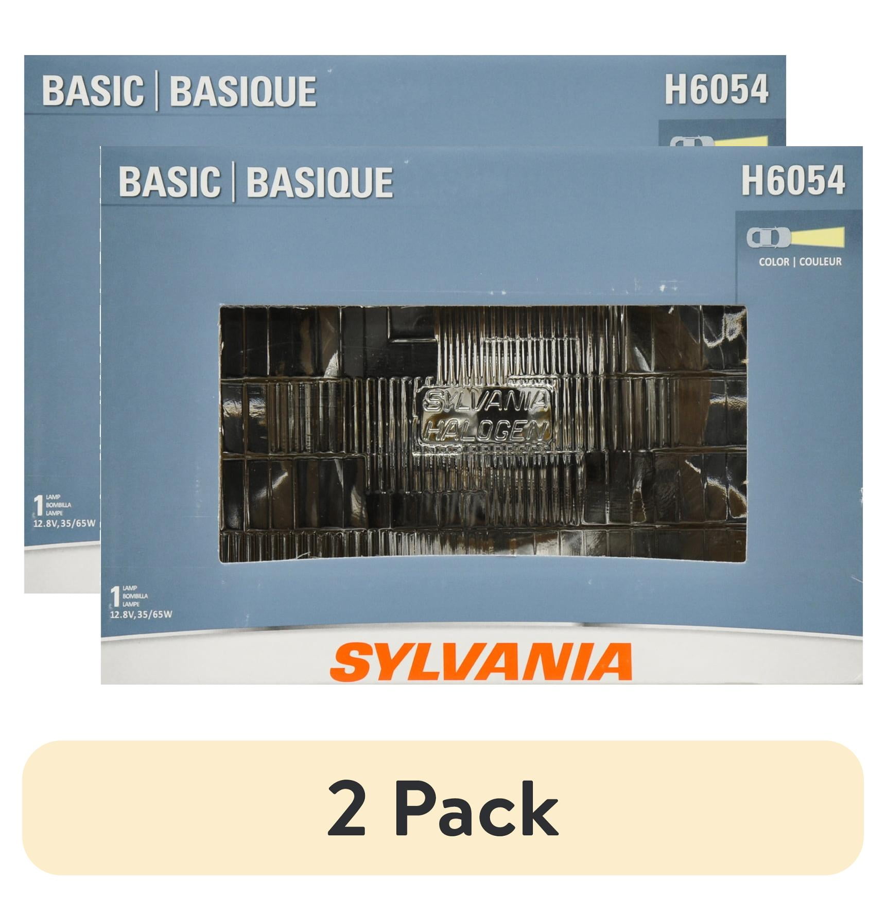 (2 pack) Sylvania H6054 Basic Sealed Beam Headlight, 1 Pack, Compatible ...
