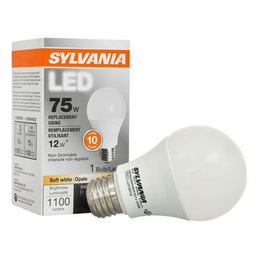 SYLVANIA LED Light Bulb, A19, 8.5W, Medium Base, 5000K, Daylight, 4 Pack - Walmart.com