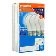 SYLVANIA LED Light Bulb, A19, 8.5W, Medium Base, 5000K, Daylight, 4 Pack - Walmart.com