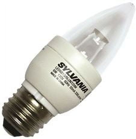 Sylvania 4w 120v B10 Blunt Tip E26 Dimmable LED Light Bulb - 6 PACK ...