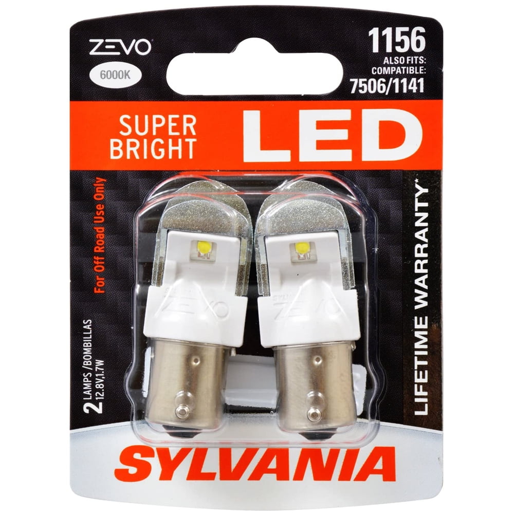 Sylvania ZEVO 2057 White LED Mini Auto Bulbs for Reverse Lights (2 Pack ...