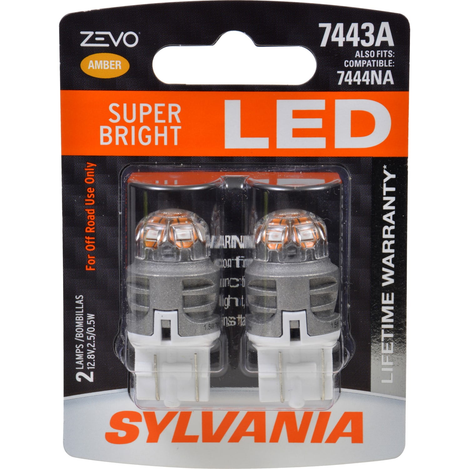 Sylvania ZEVO2 7443A LED White Automotive Bulb - Walmart.com