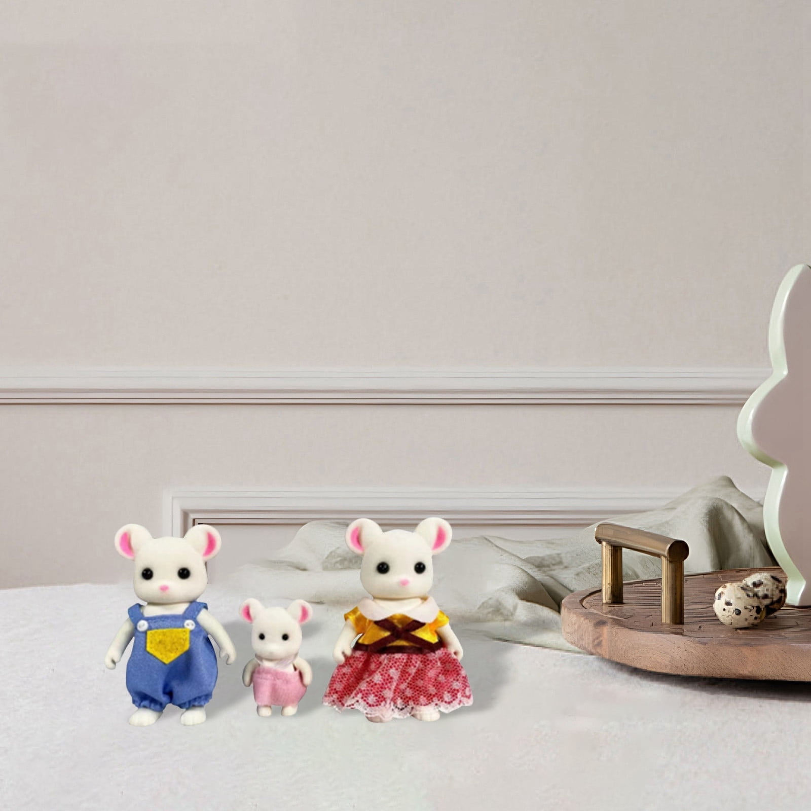 Sylvanian Families - Calico Critters Milk Rabbit Family - Set of 3 ...