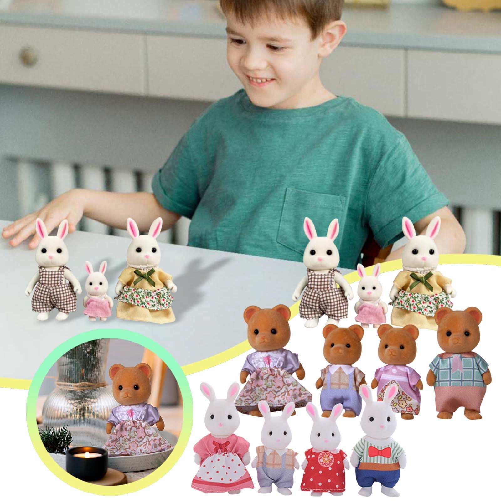Sylvanian Families Calico Critters Plush Toy Doll, Animal Family Mini ...