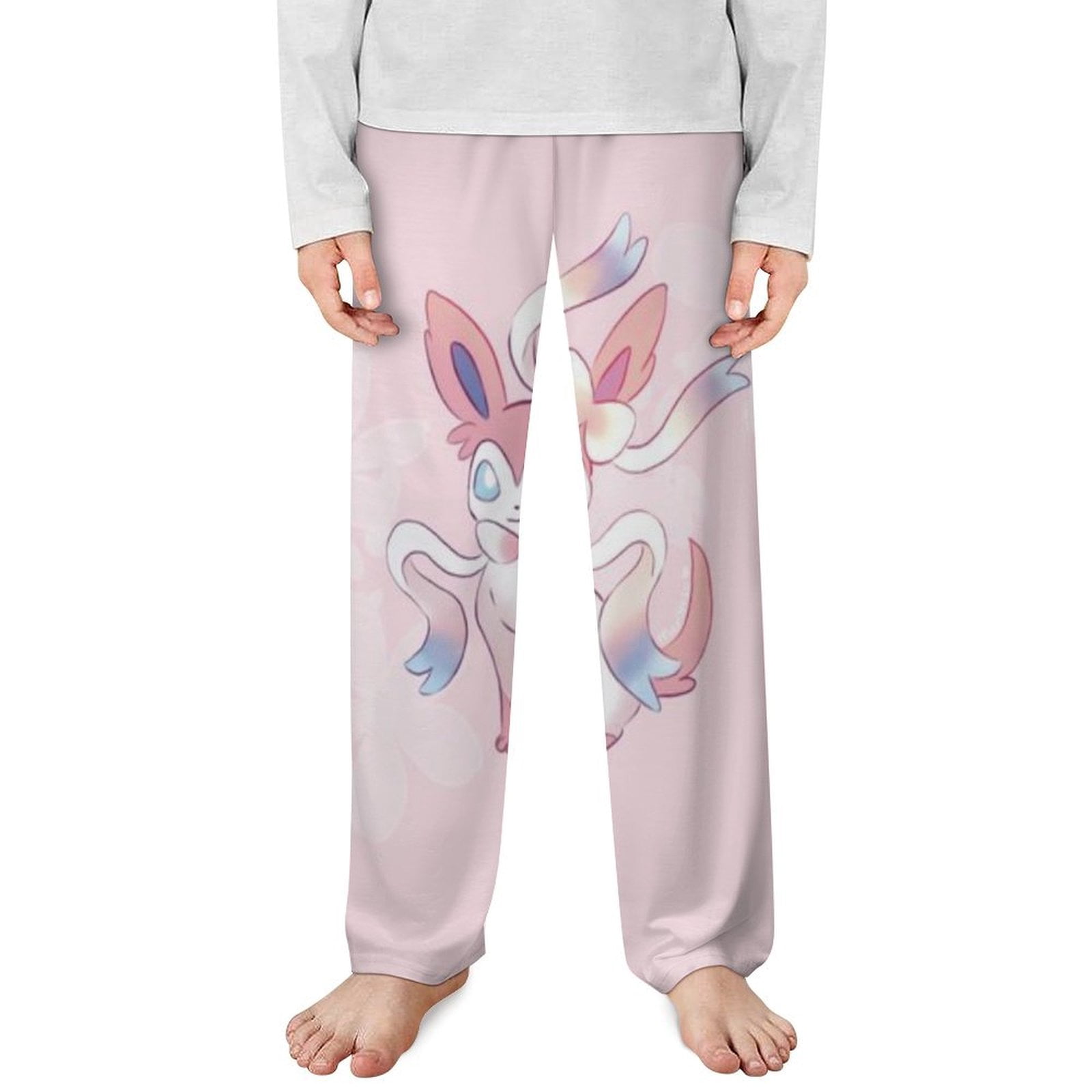 Sylveon Pajama Pants for Kids Anime Sleep Bottoms Sylveon Merch for ...