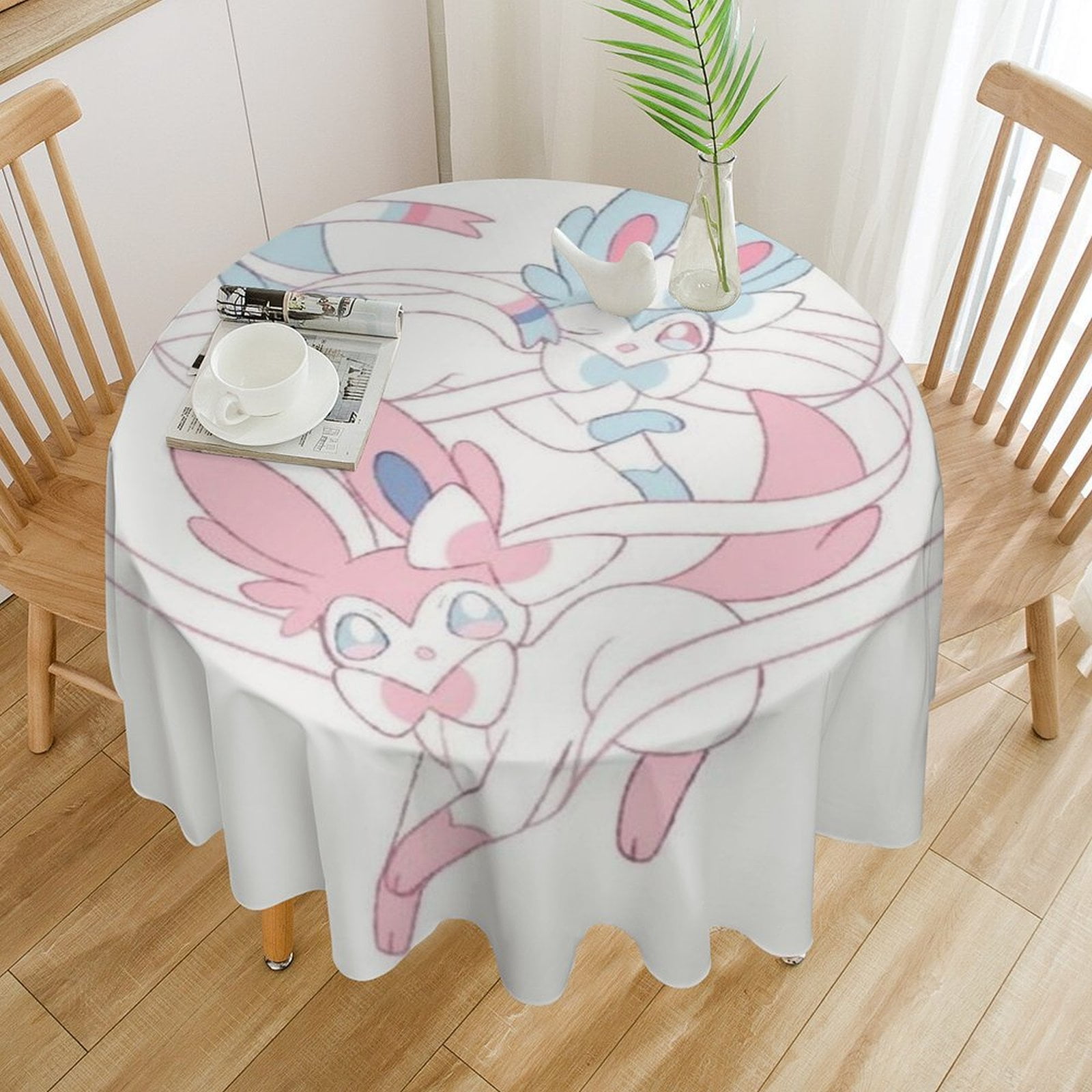 Sylveon Tablecloth Anime for Dining Table Picnic Gift 36x36in Sylveon ...