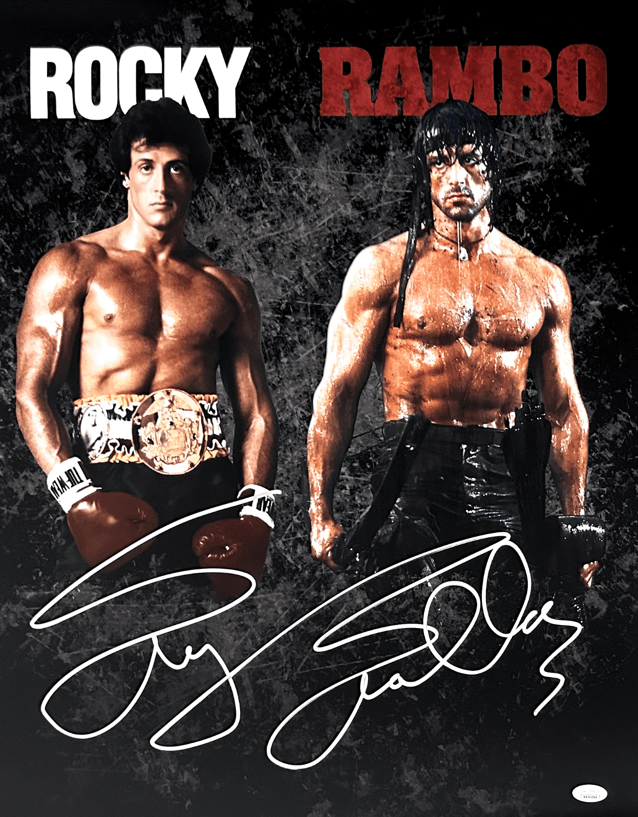 Sylvester "SLY" Stallone Signed Autographed Rocky/Rambo 20x24 Photo JSA ...