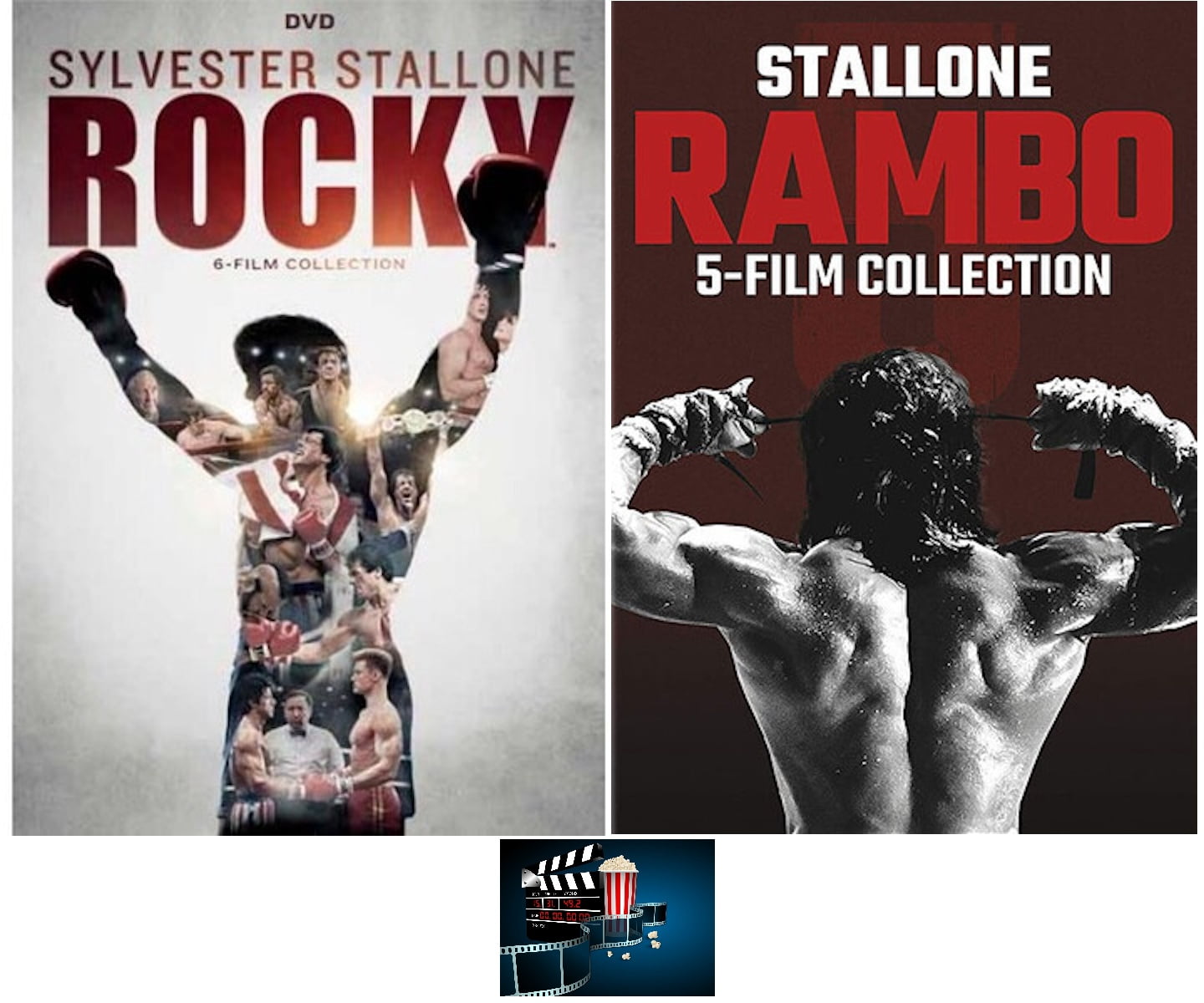 Sylvester Stallone 11 DVD Bundle ROCKY 6 FILM COLLECTION & RAMBO 5 FILM ...