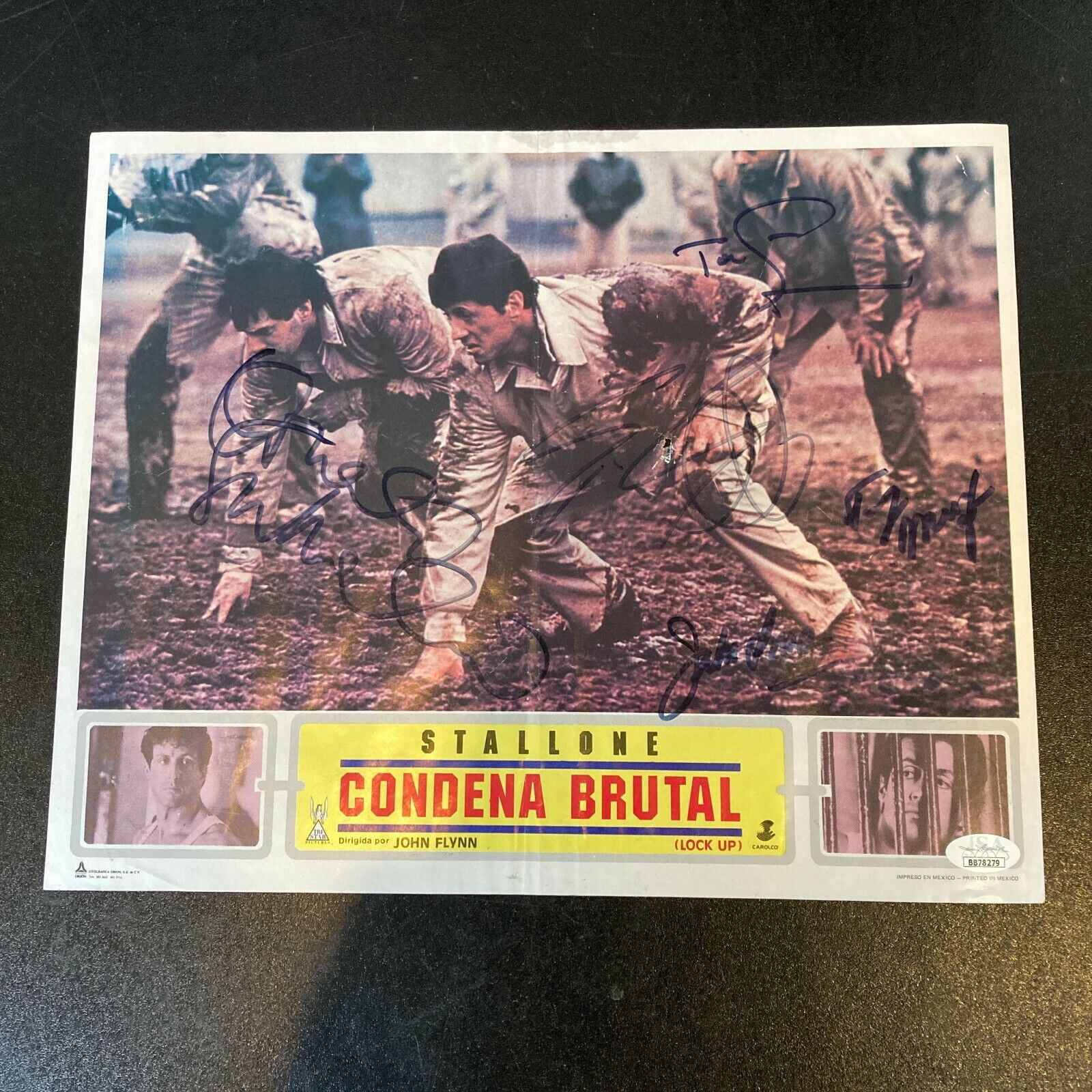 Sylvester Stallone Lock Up Cast Signed 11x14 Original Movie Poster JSA ...