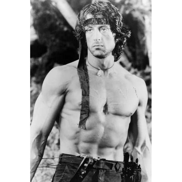 Sylvester Stallone Rambo: First Blood Part Ii Bare Chested Iconic 24X36 ...