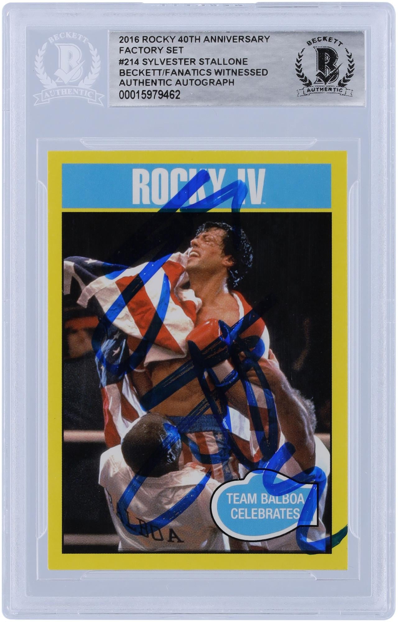 Sylvester Stallone Rocky Trading Card - Walmart.com
