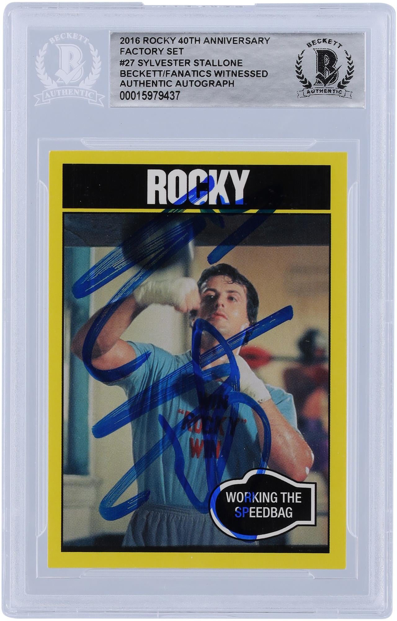 Sylvester Stallone Rocky Trading Card - Walmart.com