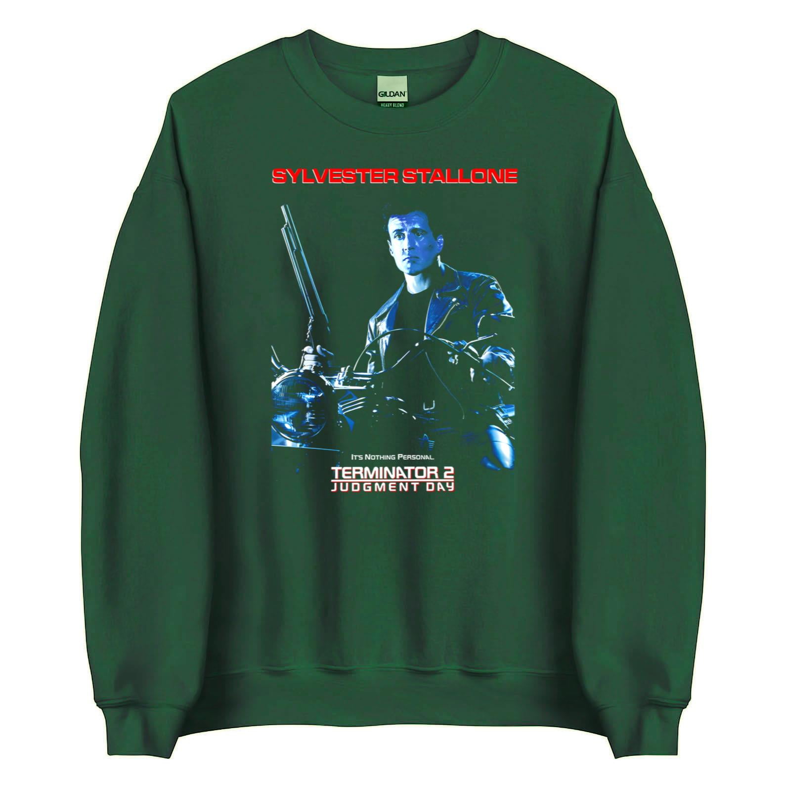 Sylvester Stallone Terminator 2 Movie Poster T Shirt 90s Skynet ...
