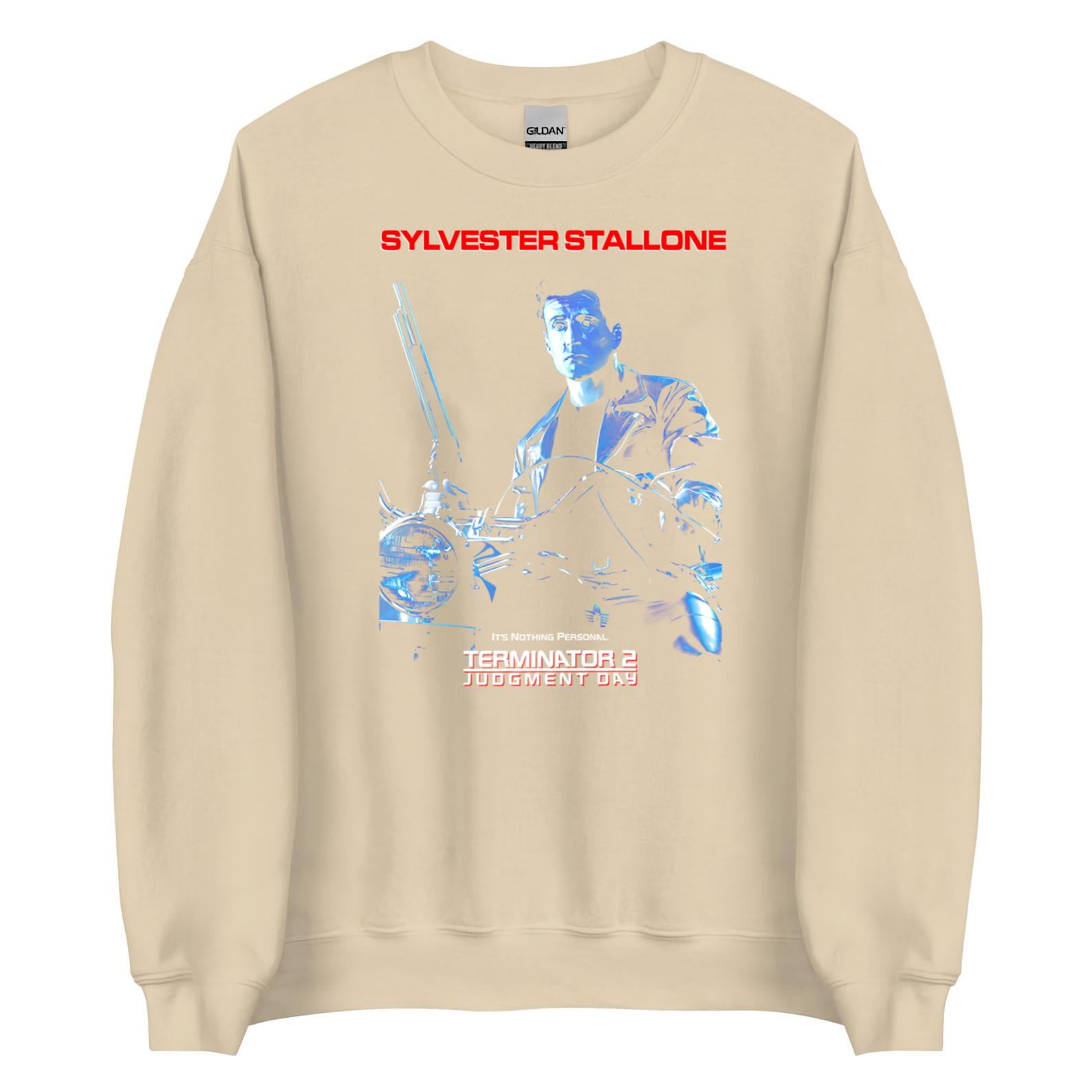 Sylvester Stallone Terminator 2 Movie Poster T Shirt 90s Skynet ...