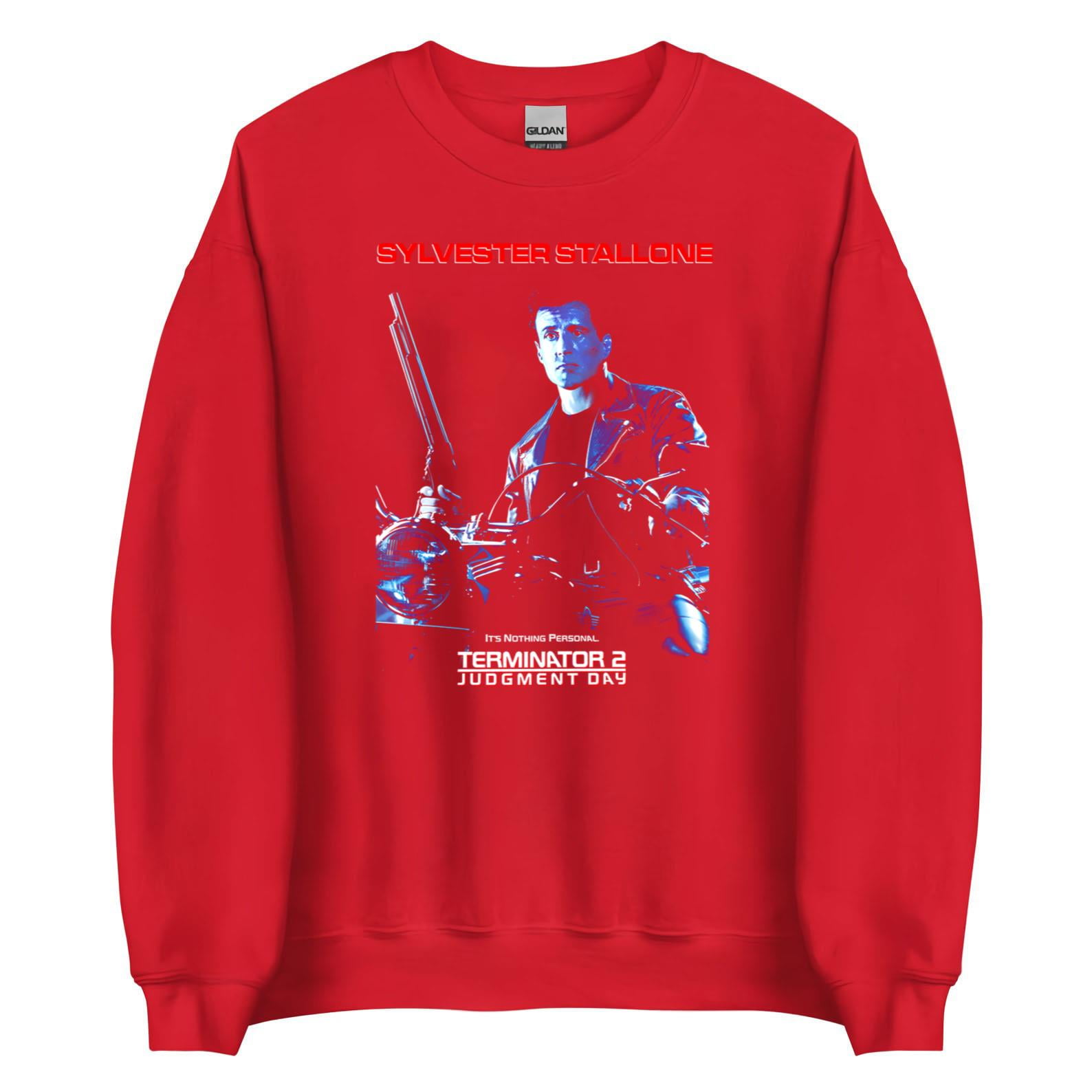 Sylvester Stallone Terminator 2 Movie Poster T Shirt 90s Skynet ...