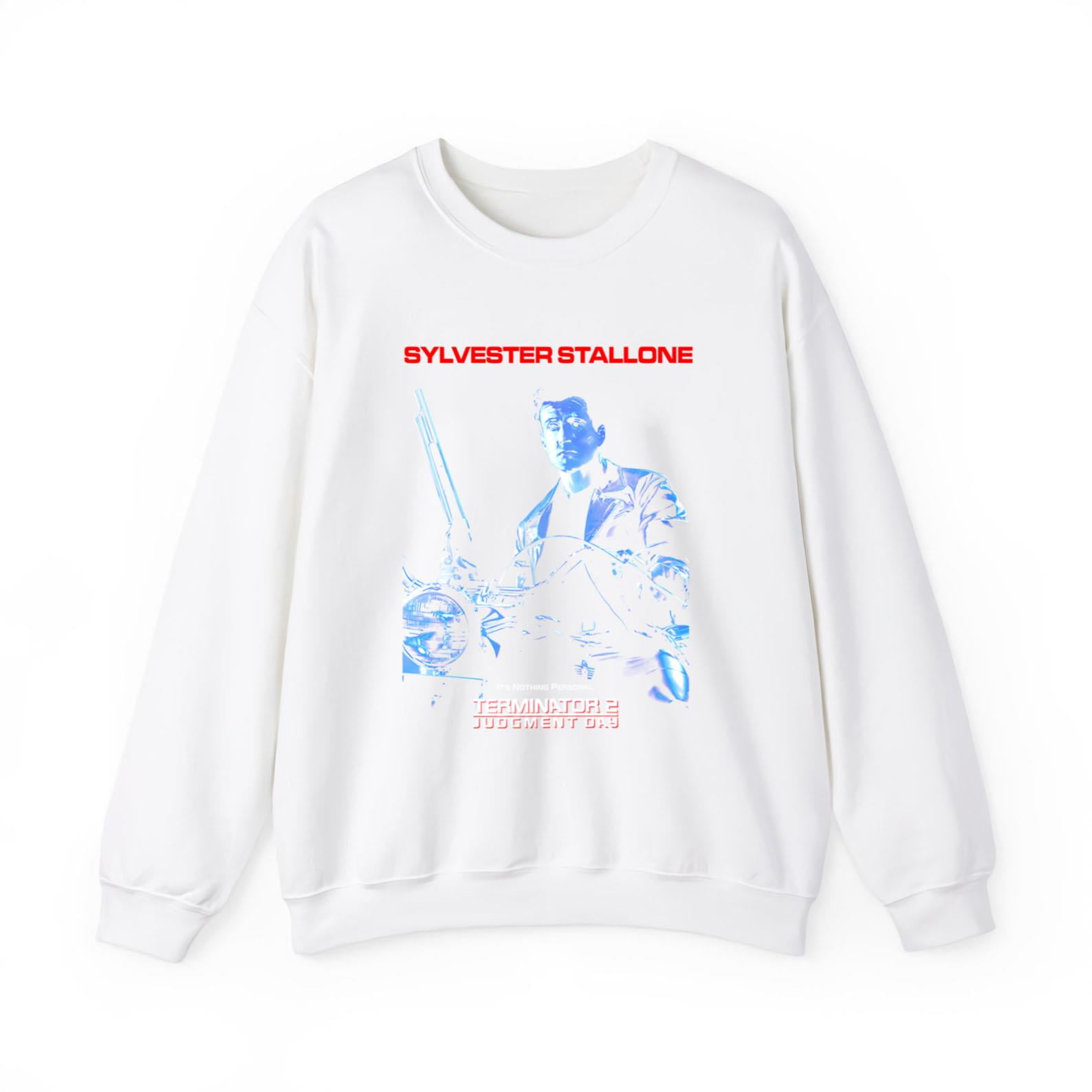 Sylvester Stallone Terminator 2 Movie Poster T Shirt 90s Skynet ...