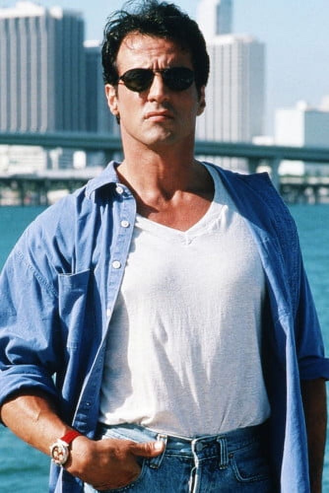 Sylvester Stallone The Specialist Miami Skyline Sunglasses 24X36 Poster ...