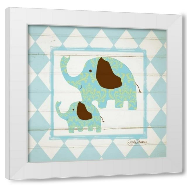 Sylvia Murray 12x12 White Modern Wood Framed Wall Art Titled ...