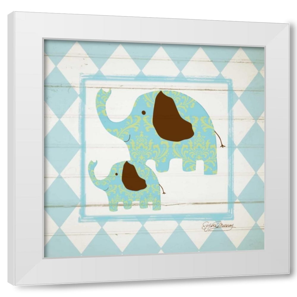 Sylvia Murray 15x15 White Modern Wood Framed Wall Art Titled ...