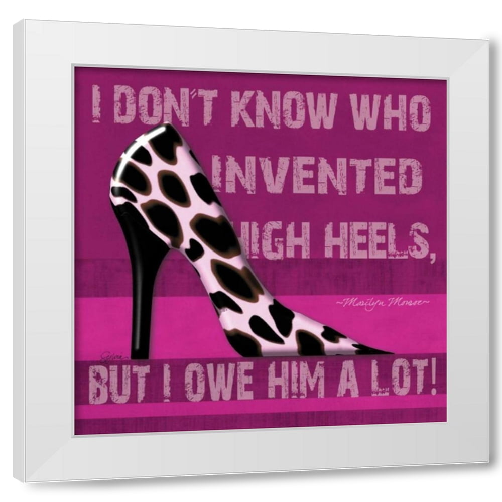 Sylvia Murray 20x20 White Modern Wood Framed Wall Art Titled - Cheetah ...