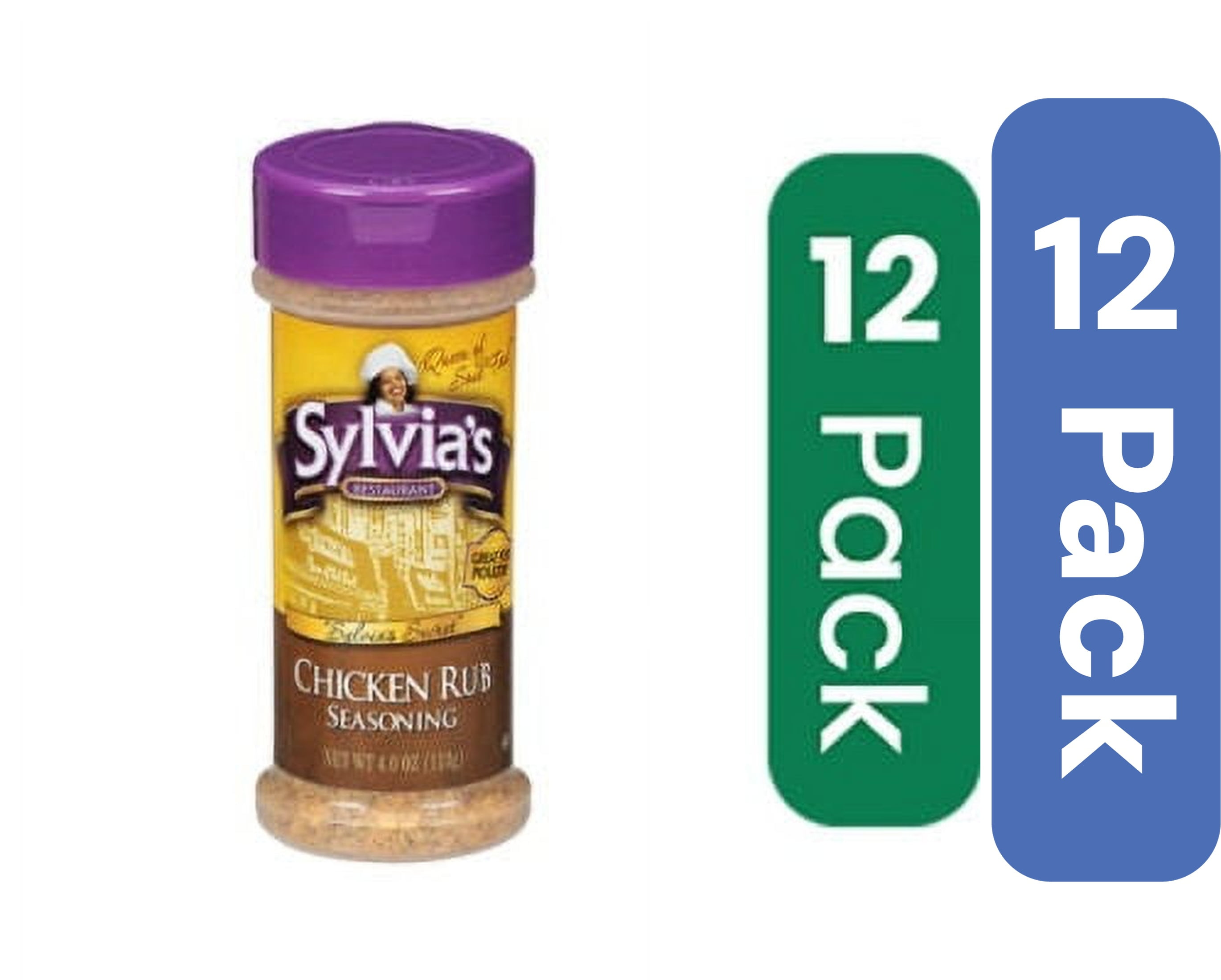 Sylvia's Chicken Rub Seasoning 4 oz (Pack Of 12) - Walmart.com