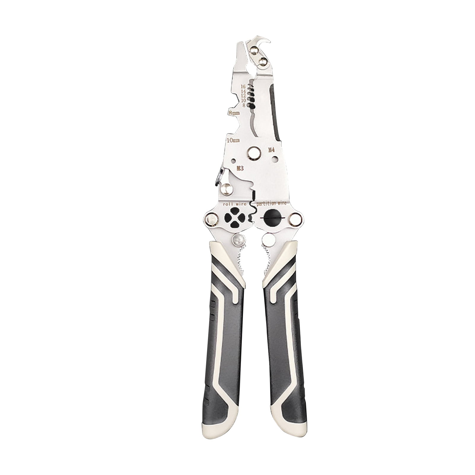 Sylvtty 1/2Pcs 18-in-1 Wire Stripper Tool Foldable Professional Wire ...