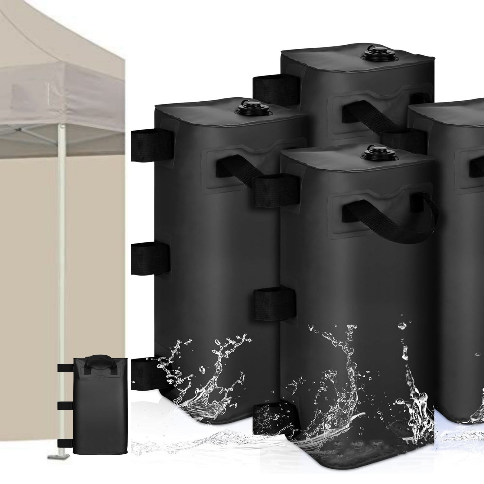 Sylvtty 1/4Pcs 10L Canopy Water Weight Bag Waterproof Windproof ...