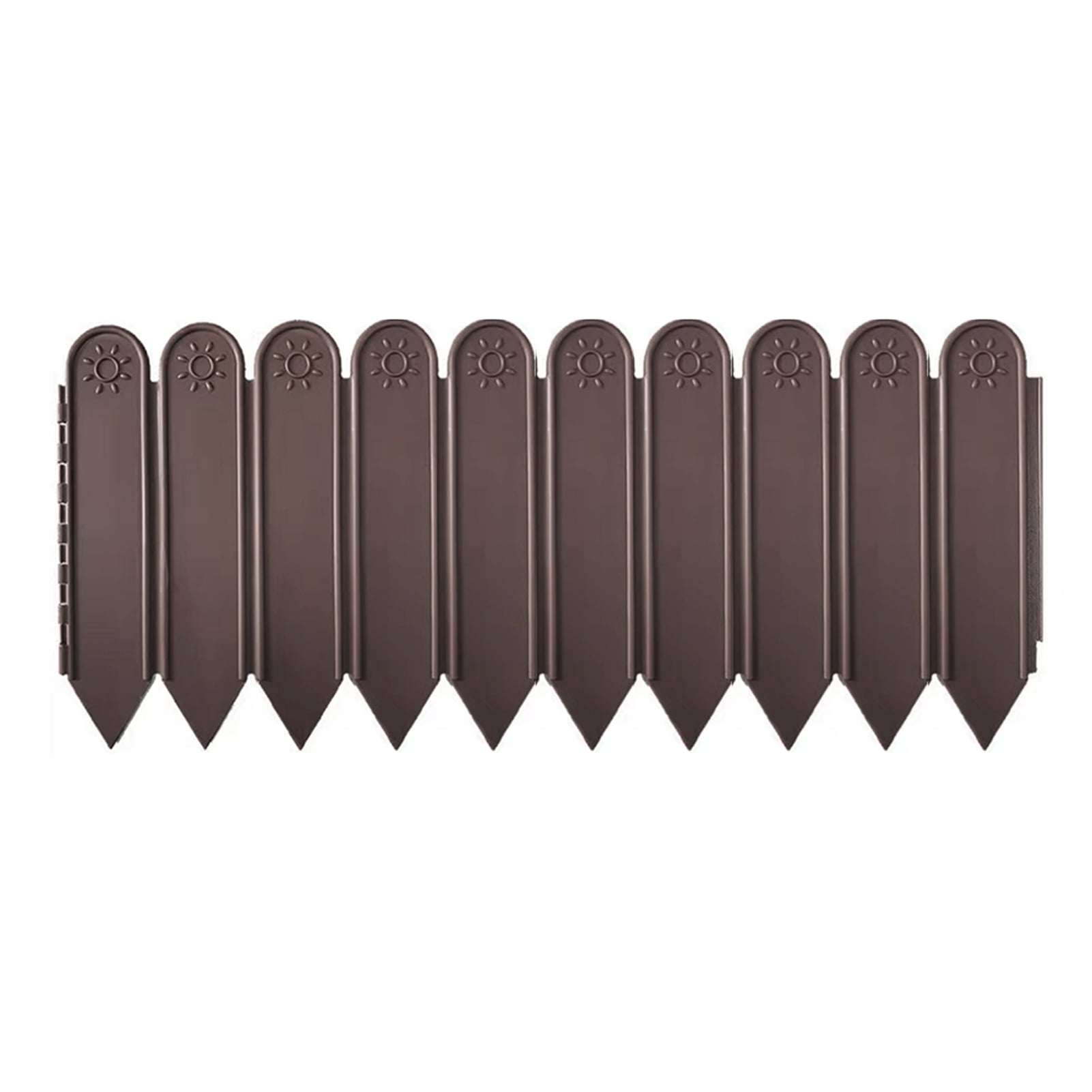Sylvtty 10 Pcs Garden Landscape Edging Panels No Digging Fence Border ...
