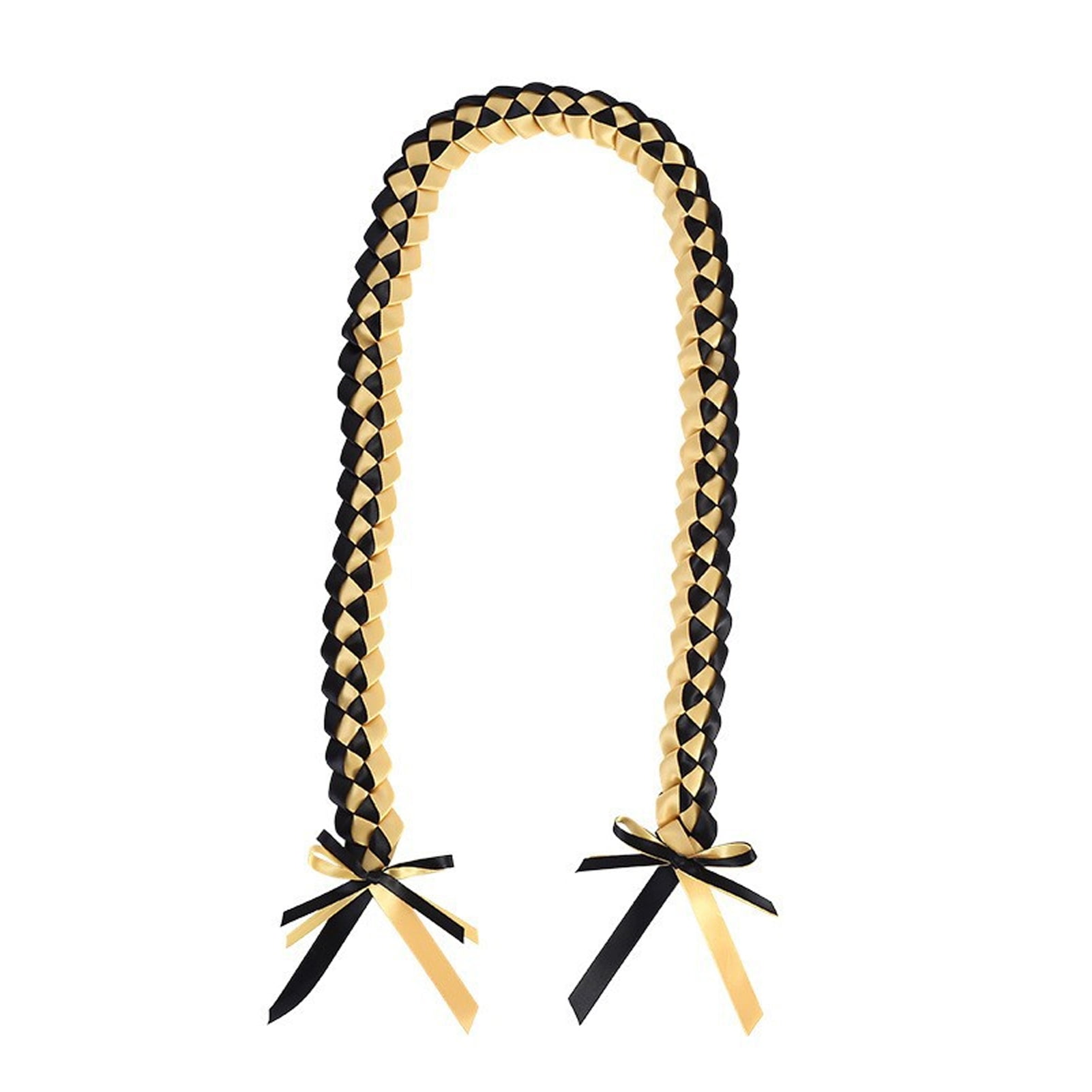 Sylvtty 2025 Graduation Lei Handmade Double Braided Ribbon Lei Necklace ...