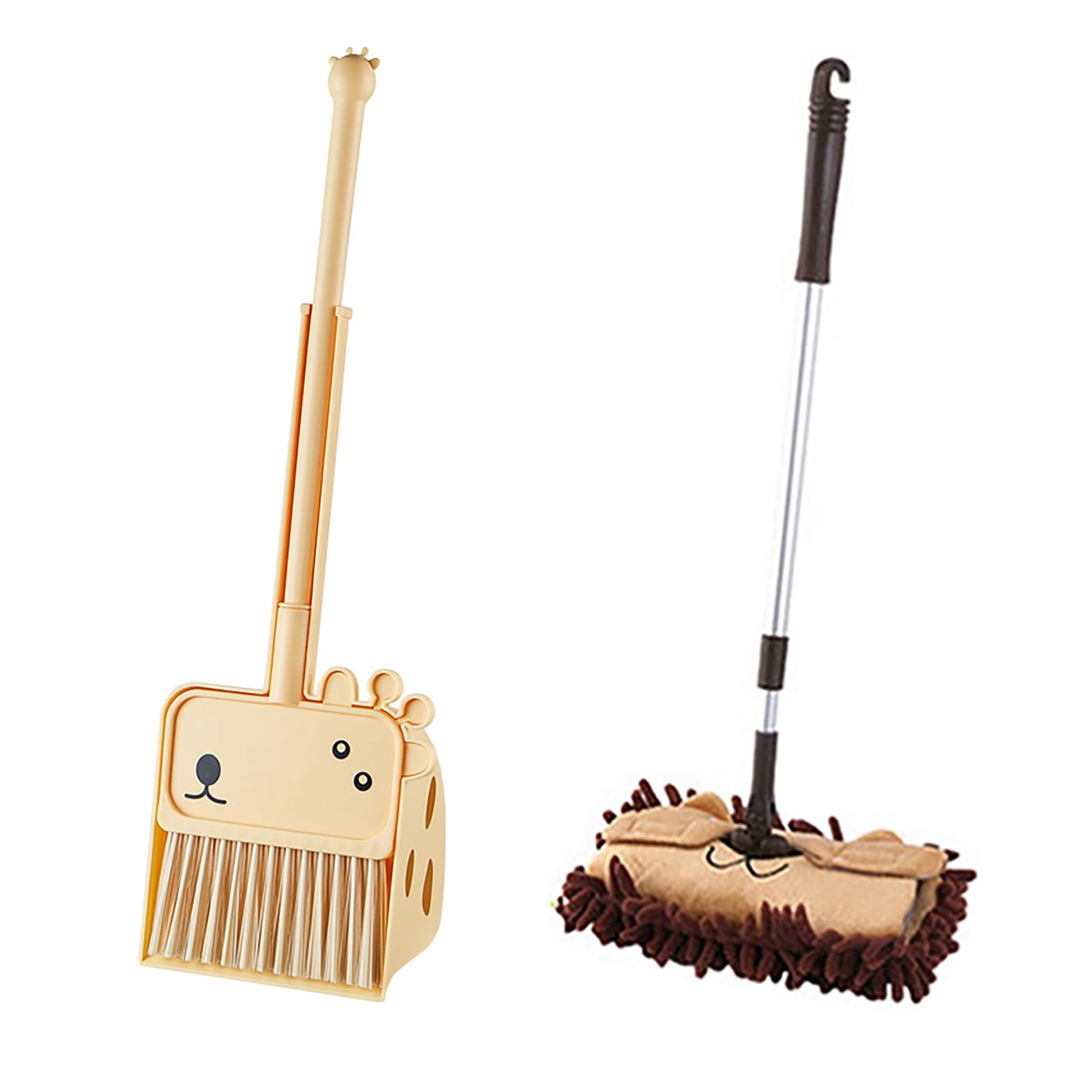 Sylvtty 2Pcs/Set Kids Mini Broom Dustpan Set Cartoon Styling Children ...
