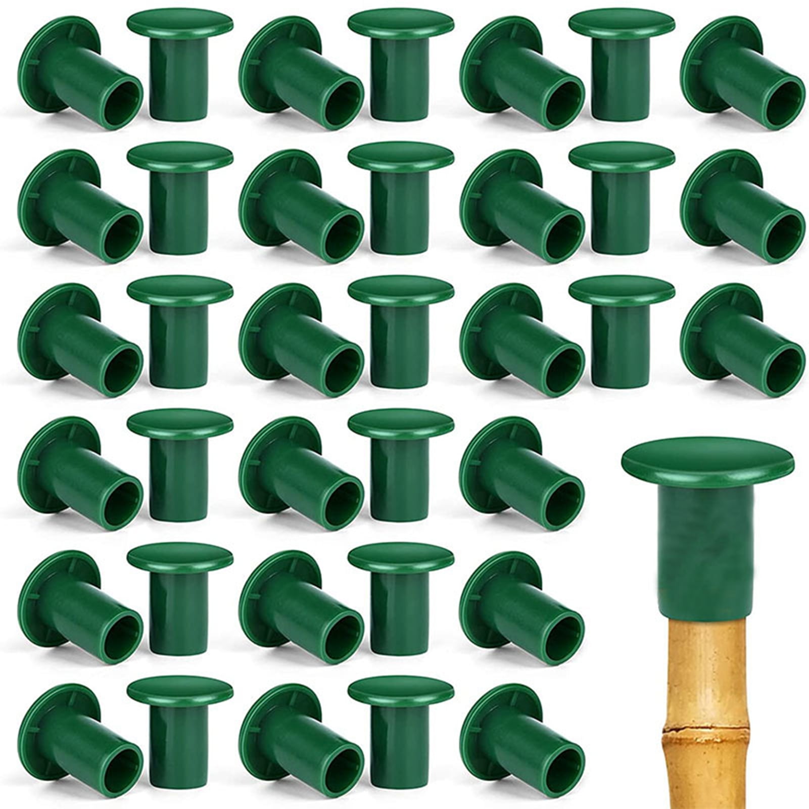 Sylvtty 36Pcs Garden Cane Cap Flexible Weather-resistant PVC Eye ...